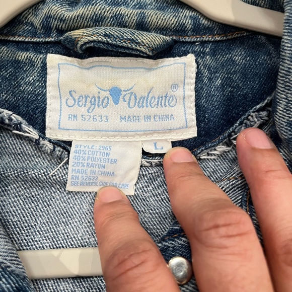 Sergio Valente | Jackets & Coats | Vintage Sergio Valente Hand Painted ...